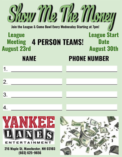 Show Me The Money Standing | Yankee Lanes Manchester